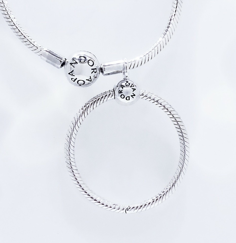 100% Authentic PANDORA 925 Moment O Pendant Charm Holder 398296 398256 ...