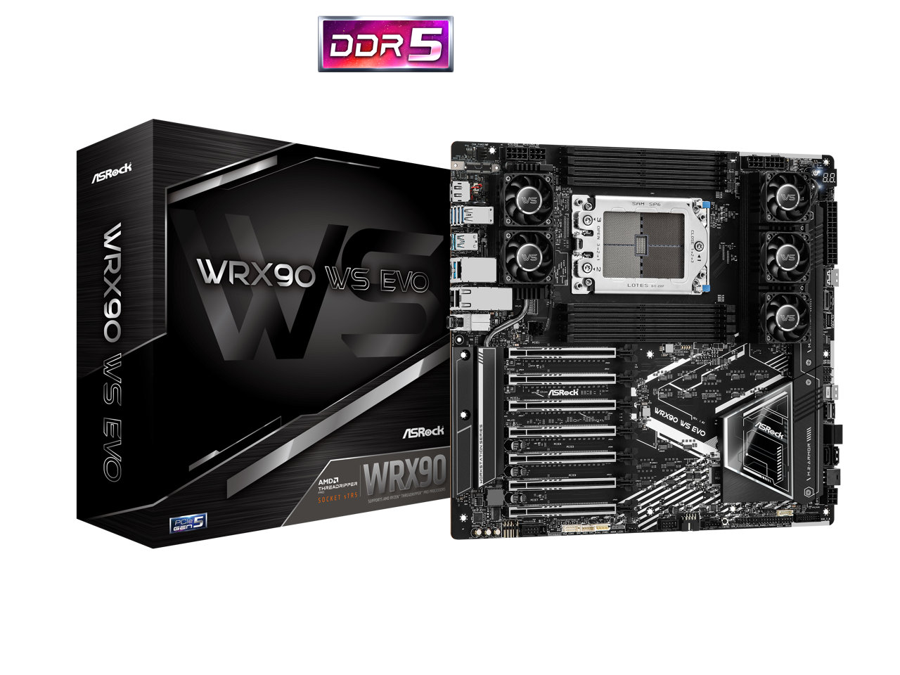 ASRock WRX90 WS EVO WRX9 Socket - Mainboard - ATX (90-MXBMH0-A0UAYZ ...
