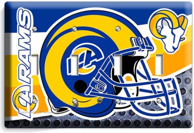 LA RAMS LOS ANGELES FOOTBALL TEAM 4 GANG LIGHT SWITCH WALL PLATE SPORT ...