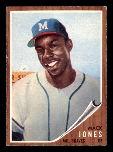 1962 Topps Baseball #186 Mack Jones EX/MT *e2 | eBay