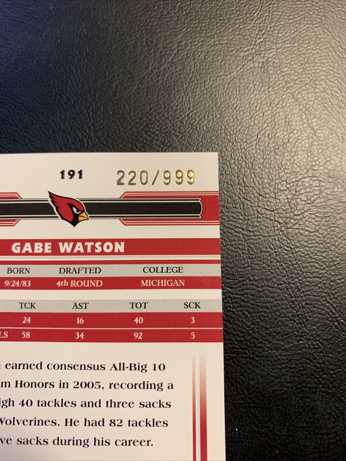 B32d #191 Gabe Watson St. Louis cardinals 2006 Donruss threads rookie ...