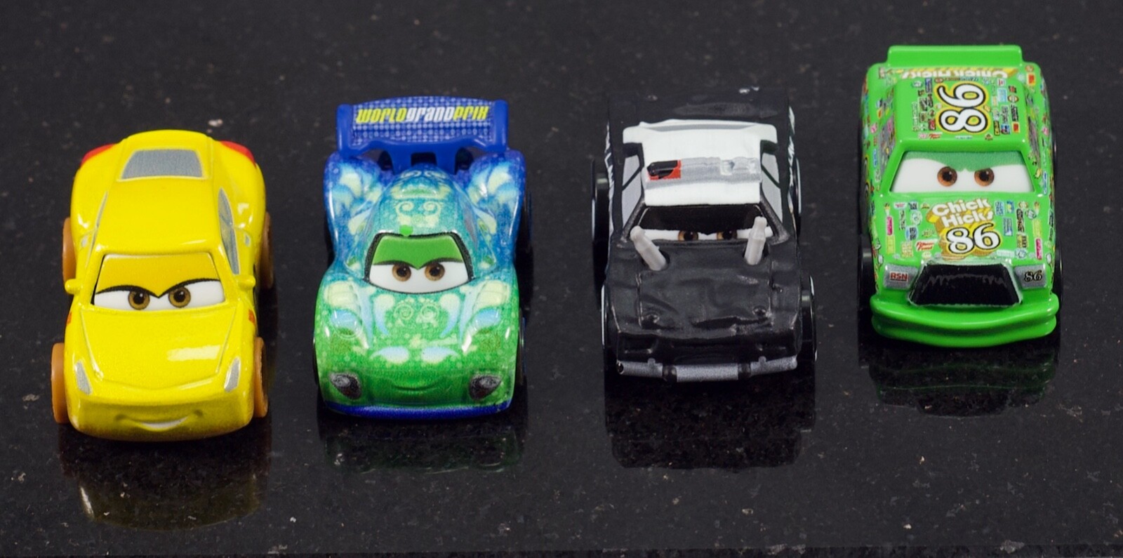 Disney Cars Mini Racers Lot Bundle Chick APB Carla Veloso Muddy Cruz ...