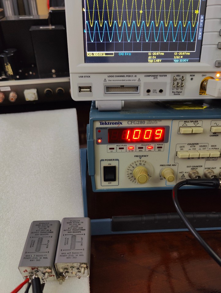 NOS Pair Collins Tube Output Transformer 15mA DC Single Ended Preamp ...