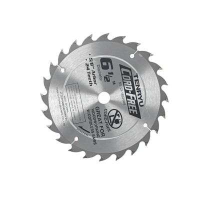 Tenryu 6-1/2" Saw Blade Great for Woodworking w/ Cordless Circular Saw ...