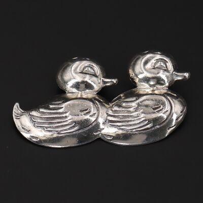 VTG Sterling Silver - BEAU Duck Bird Animal Repousse Brooch Pin - 3g | eBay