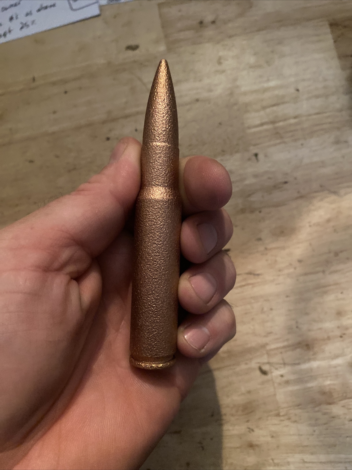 Copper Bullet .50 BMG M2 Barrett INERT .999 Gunsmith Bullion 1/2 LB ...