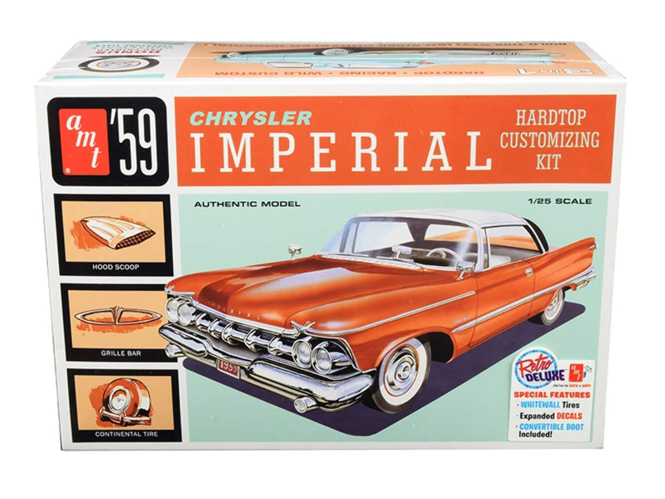 Skill 2 Model Kit 1959 Chrysler Imperial 3 in 1 Kit 1/25 Scale Model by ...