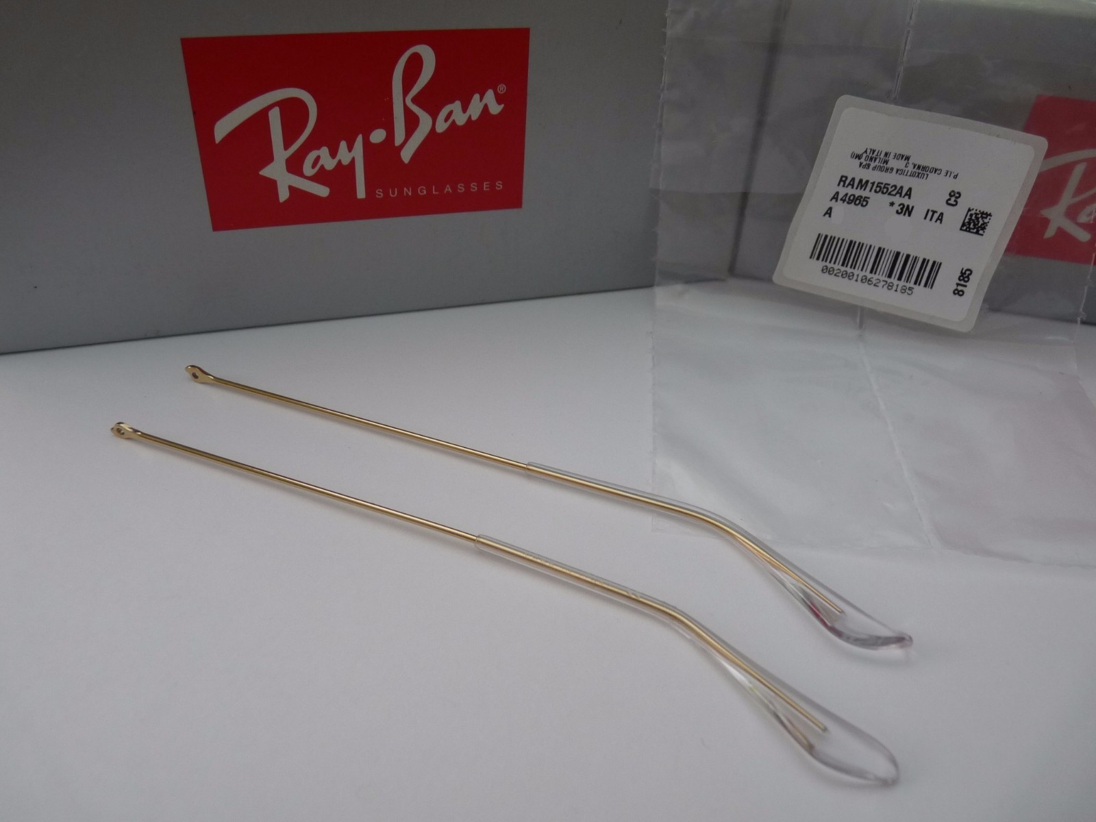 GENUINE RAY BAN REPLACEMENT GOLD TEMPLES ARMS 135mm LENGTH FOR 3025 ...