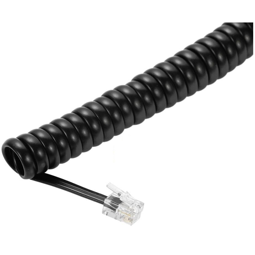 Lot100, 100pack pack 12ft Coiled Handset Telephone/Phone Cord/Cable ...