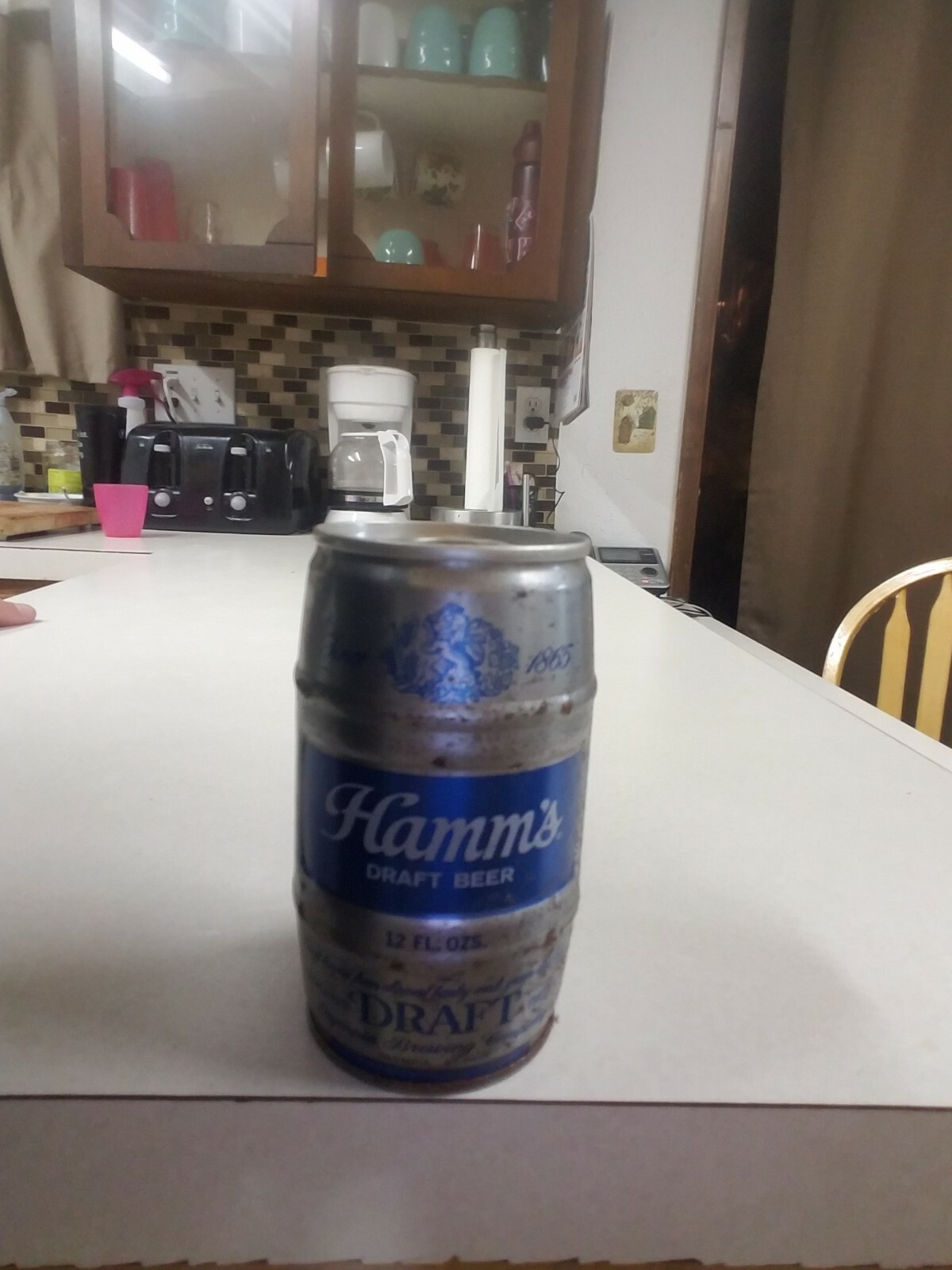 HAMMS DRAFT KEG STRAIGHT STEEL PULL TAB BEER CAN | eBay