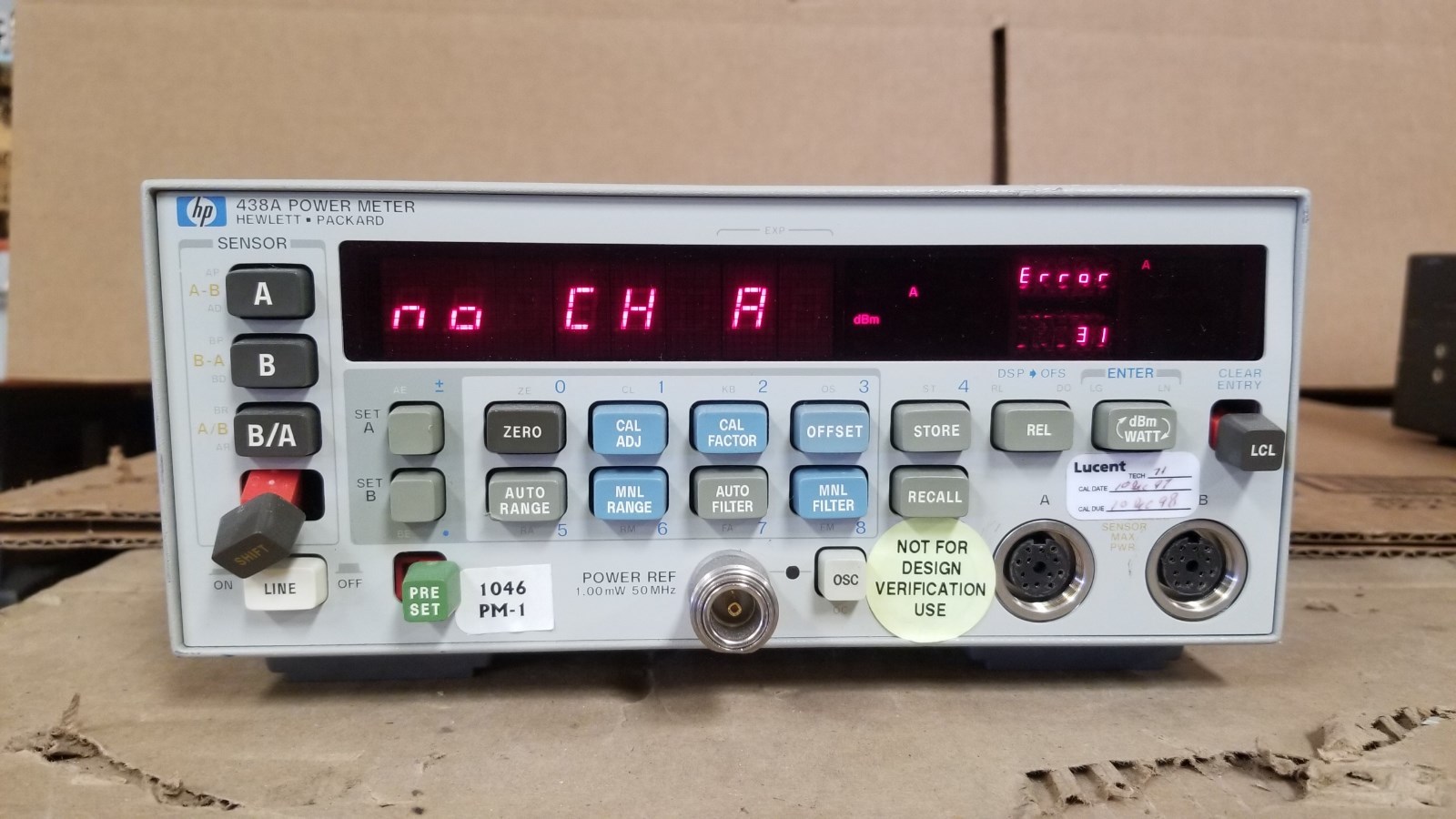 HP 438A Power Meter For Parts! Powers UP! | eBay