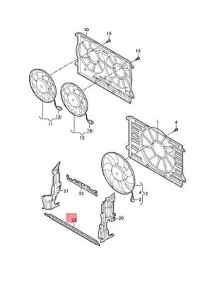 Genuine AUDI Audi Q8 Q7 4MB 4MG 4MN Air Guide 4M0121286A | eBay