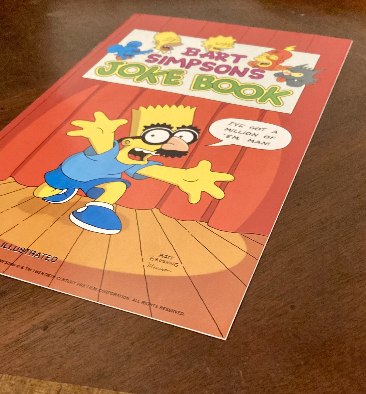 Bart Simpson Joke Book 1 Bongo 1995 Bill Morrison | eBay