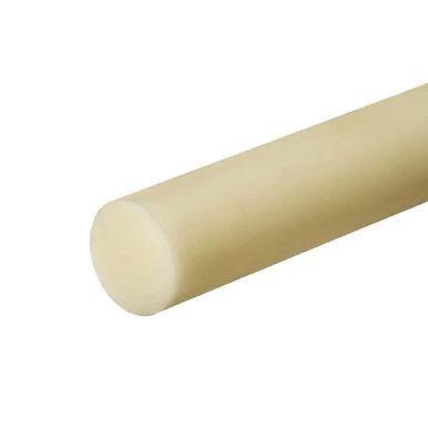 4.500 (4-1/2 inch) x 8 inches, Nylon 6 Cast Round Rod, Natural, Bar ...
