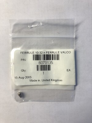 Waters, Ferrule, Valco, 10 - 32 (P/N 6070135) *NEW SEALED* QTY 1 | eBay