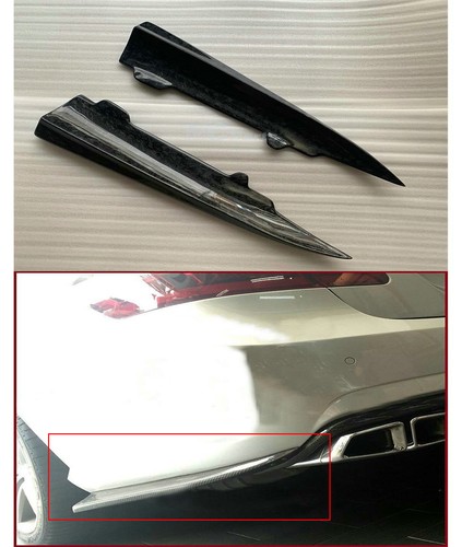 Forge Carbon Fiber Rear Bumper Splitter Lip For BENZ W212 E350 E500 ...