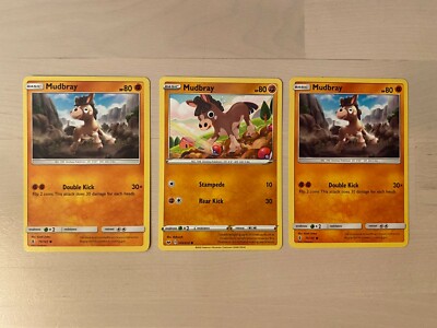 Mudbray 75/145 Guardians Rising Mudbray 105/202 Sword & Shield Pokemon ...