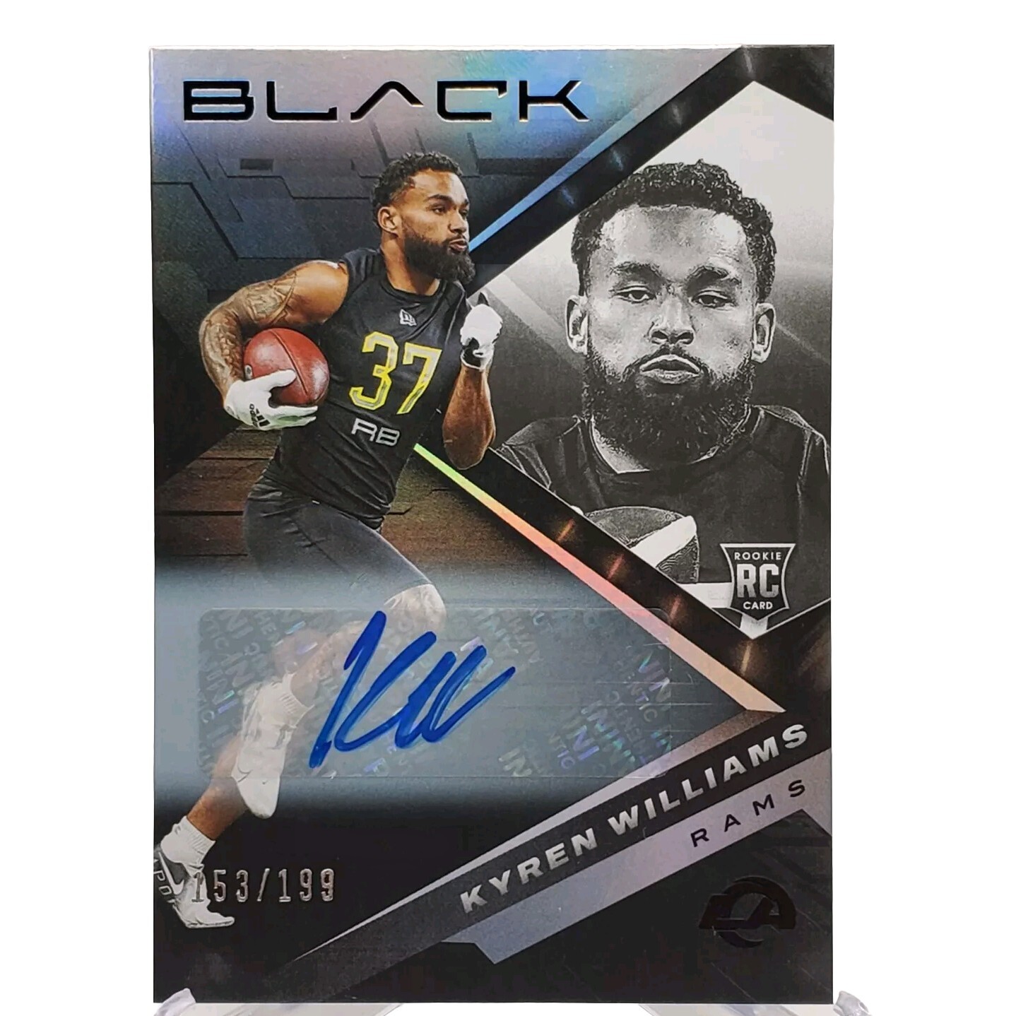 2022 Panini Black Kyren Williams RC (Silver Autograph) #d 153/199 SP LA ...