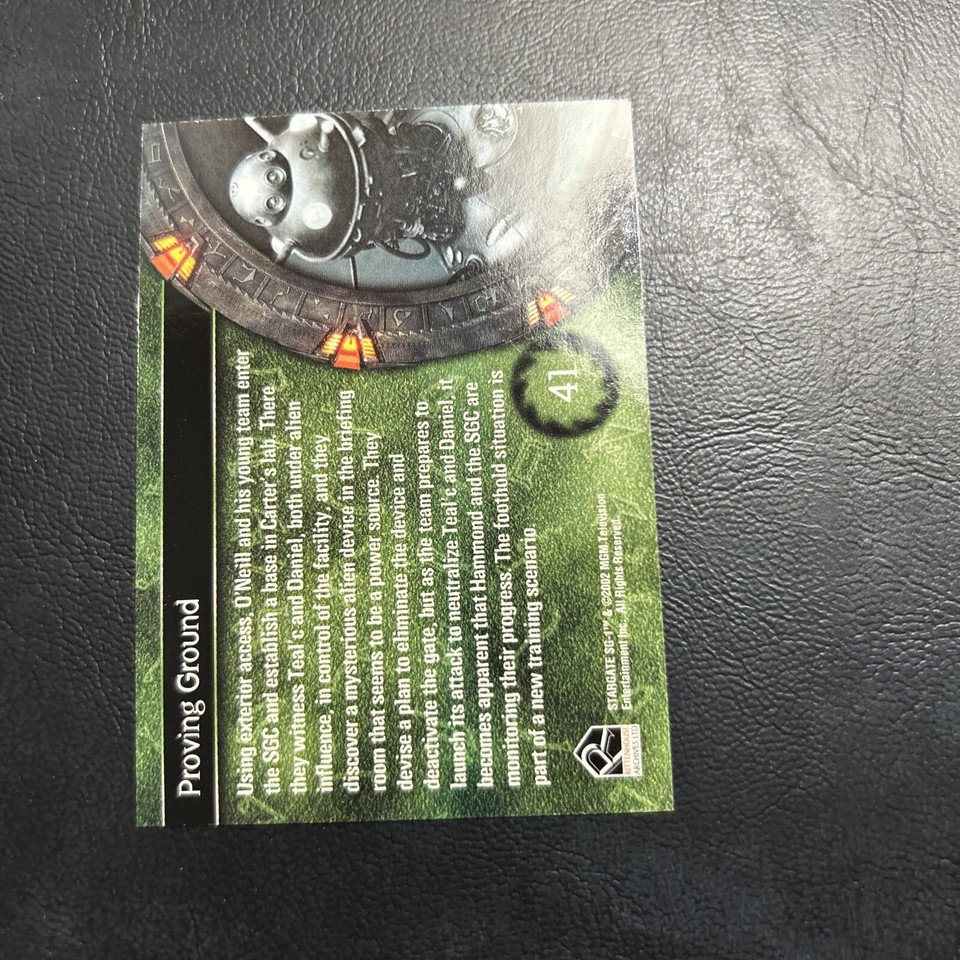 B30s Stargate SG-1 Season 5 2003 #41 Proving Ground Grace Park | eBay