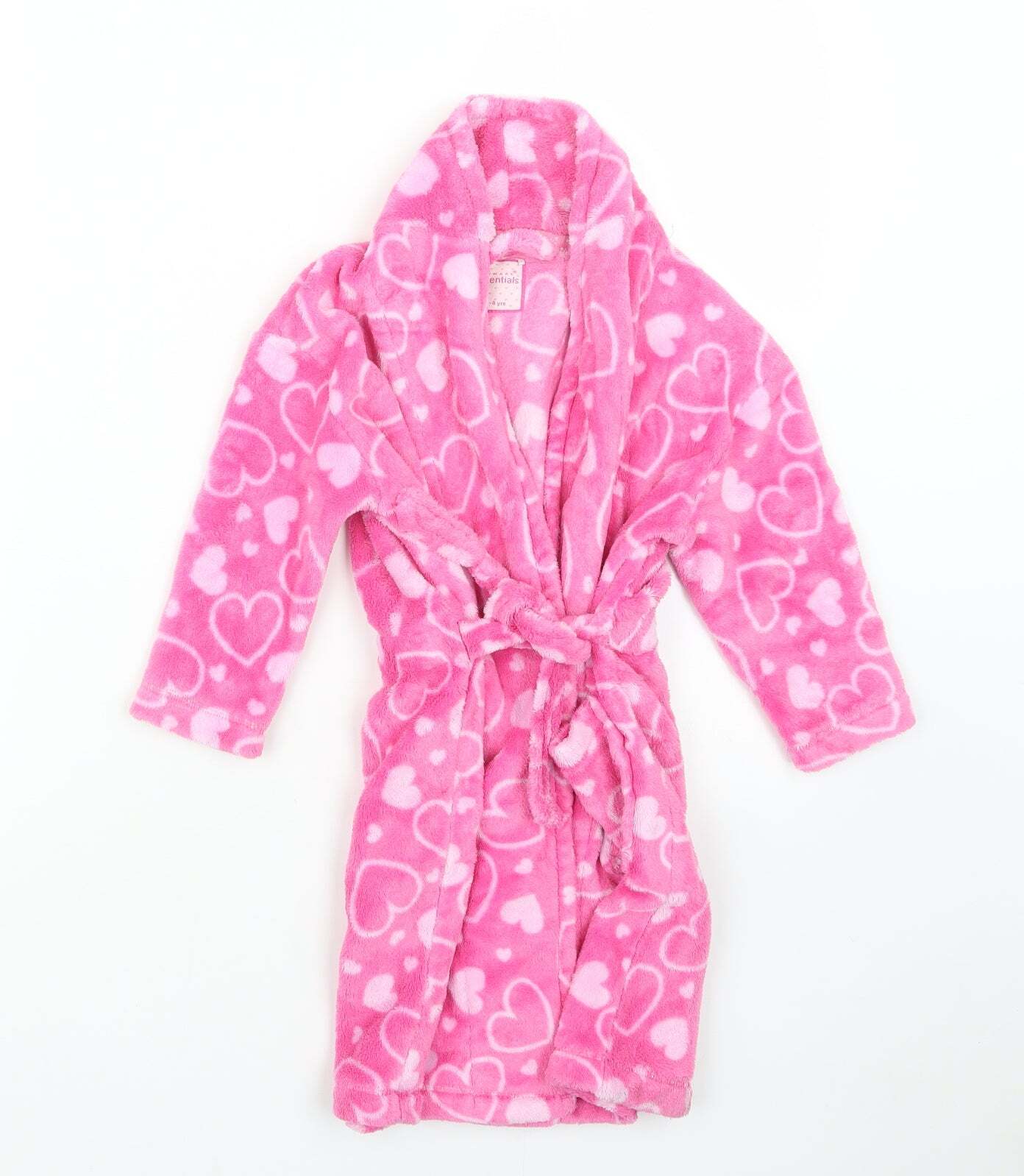 Primark Girls Pink Polyester Blend Top Robe Size 3-4 Years Tie | eBay UK