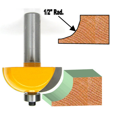 1 pc 1/2 SH Convex Cove with 1/2" Radius 5/8" High Router Bit sct-888 ...