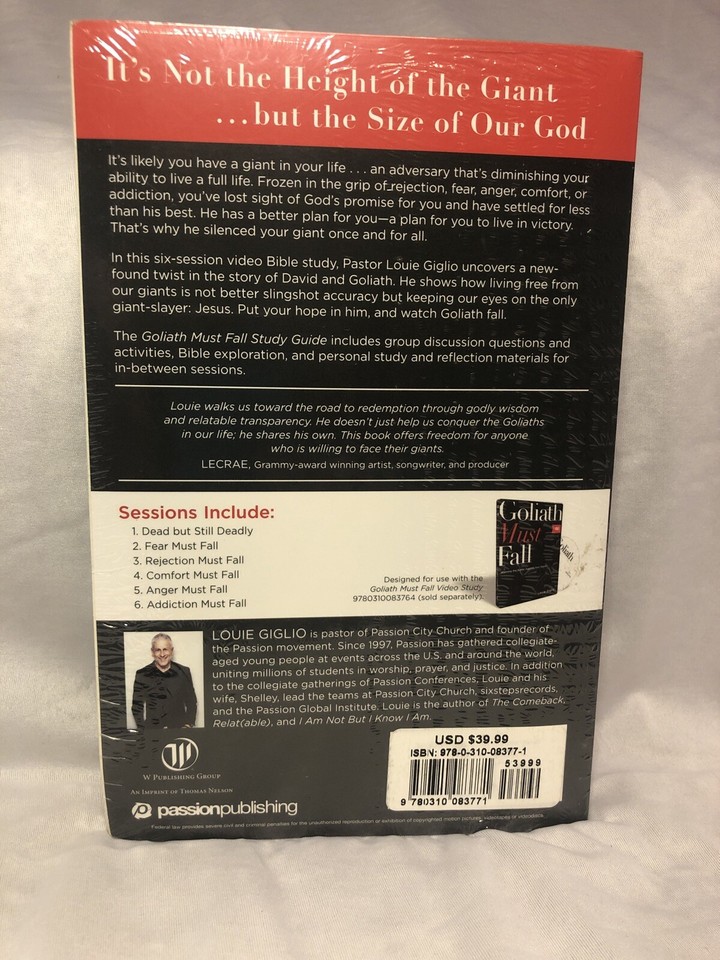 Goliath Must Fall Study Guide with DVD : Winning the Battle Against ...