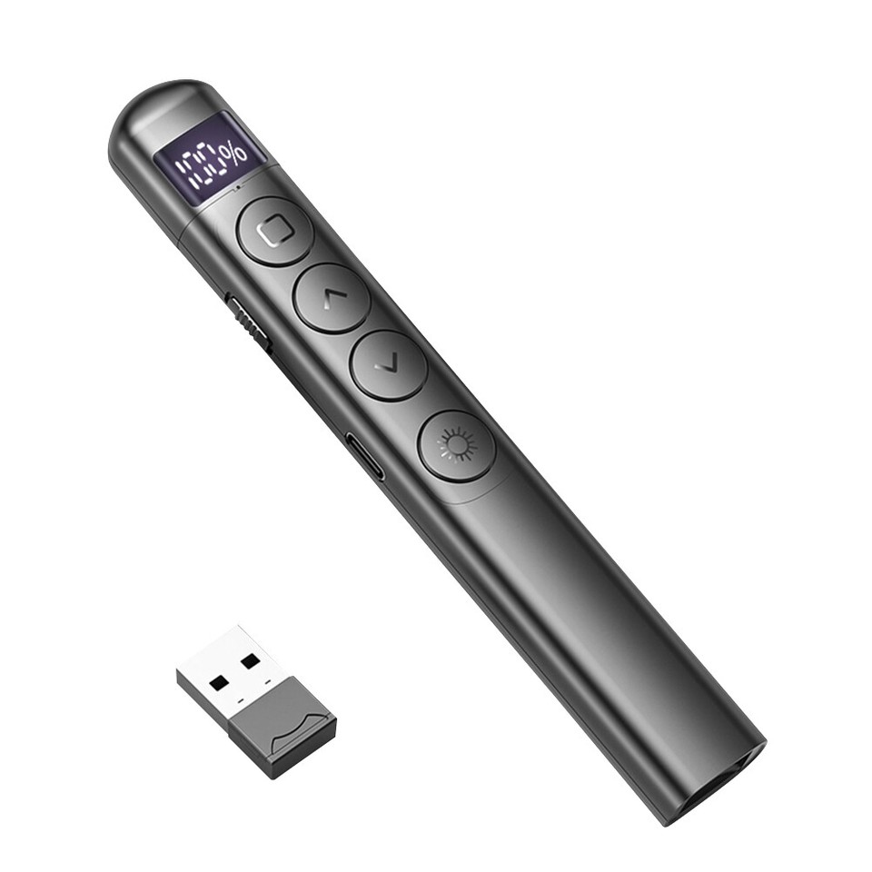 2.4GHz Powerpoint Pen Type-C Rechagable Wireless Presentation Clicker ...