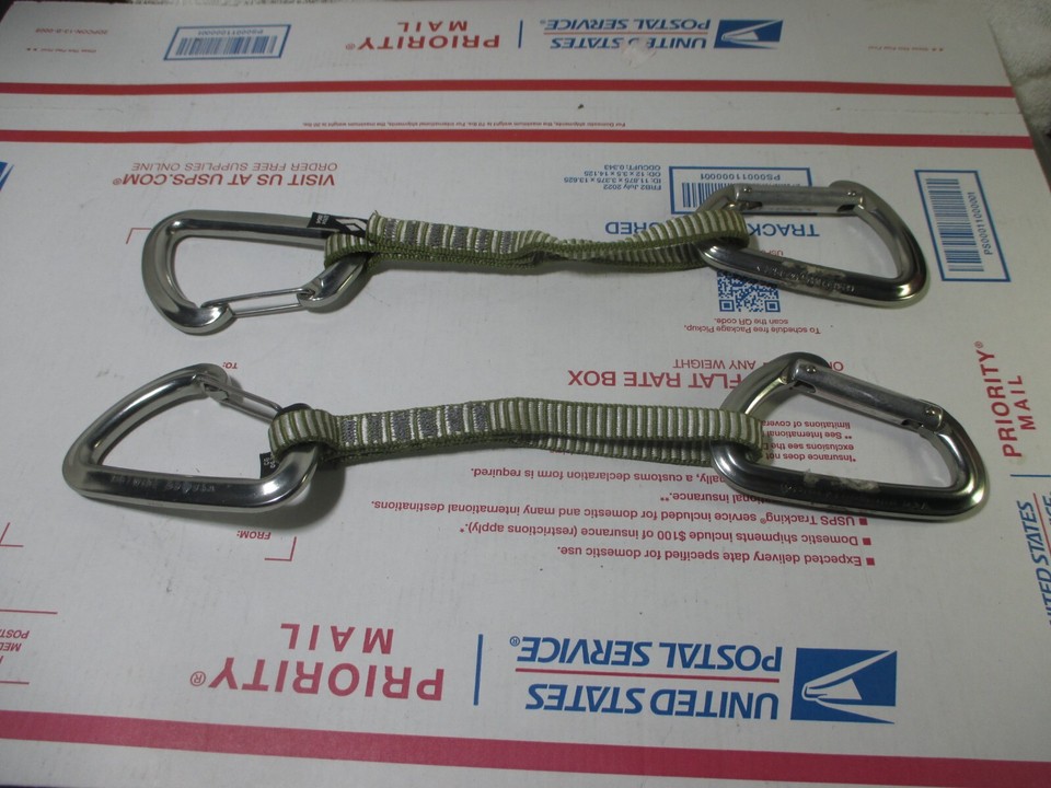 Black Diamond BD Quickdraws For Climbing 22KN Set Of 9, (2x 7", 7x4.5 ...