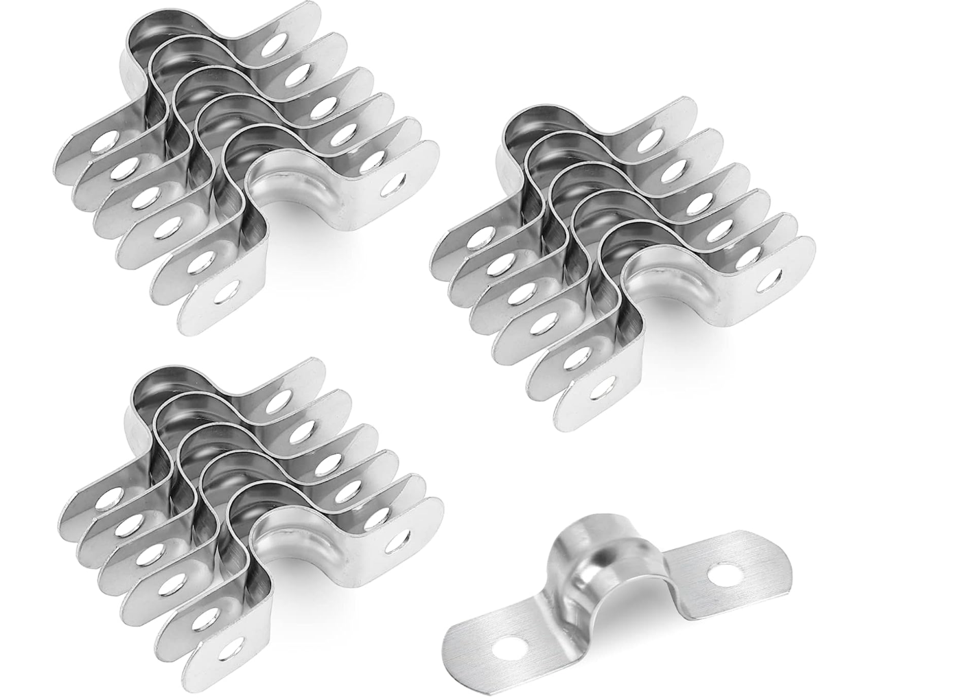 M12 Pipe Clamps Rigid Pipe Strap, 1/2 inch Pipe Clamp Tools Stainless ...