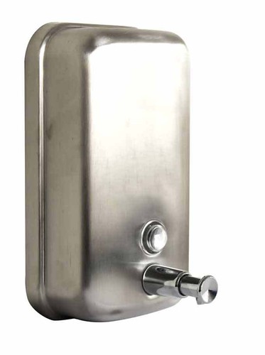 Stainless Steel Soap Dispenser Wall Mounted Shampoo Pump Action Kitchen ...
