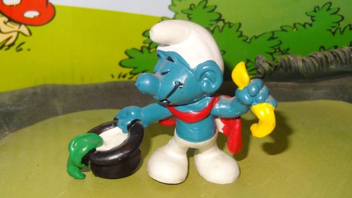 Smurfs Magician Smurf Magic Hat Illusionist 20114 Rare Vintage Display ...