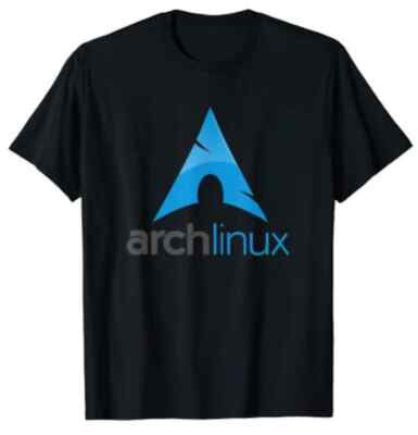 Arch Linux lover T-Shirt Tux Penguin tagline and Logo Open Source Os ...