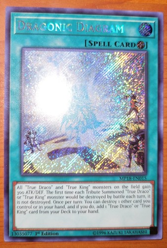 DRAGONIC DIAGRAM *** 1ST EDITION SECRET RARE MP18-EN015 (MINT/NM ...