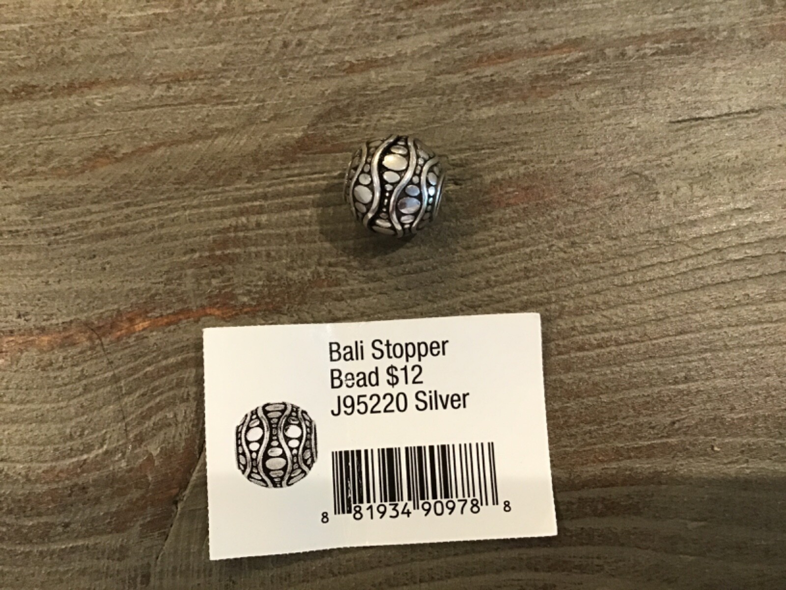 Brighton Bali Stopper Bead J95220 Silver | eBay