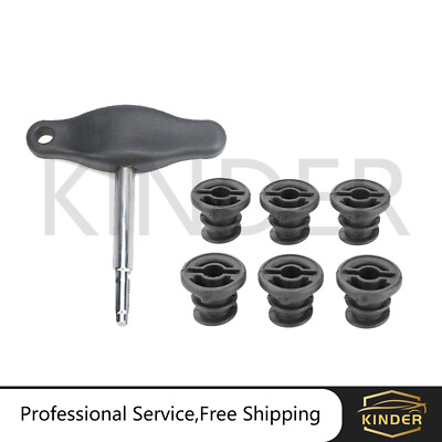 6 x Engine Oil Drain Plug + tool 06L103801 Fit For Audi VW A4 Golf ...