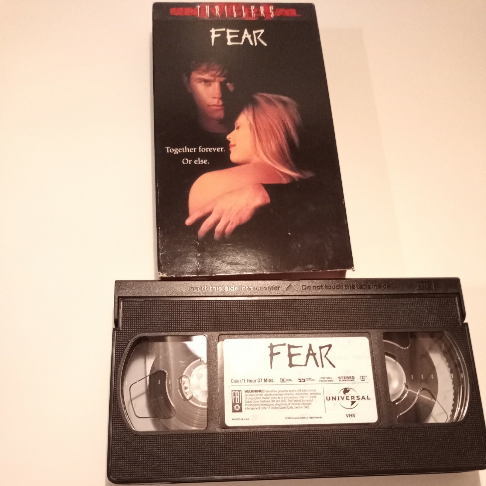 Fear VHS Used Movie Mark Wahlberg Reese Witherspoon Horror 96898282338 ...