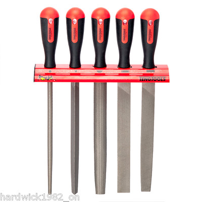 Teng Tools 5 PIECE HAND FILE TOOL KIT SET WITH WALL RACKING * BOXED ...