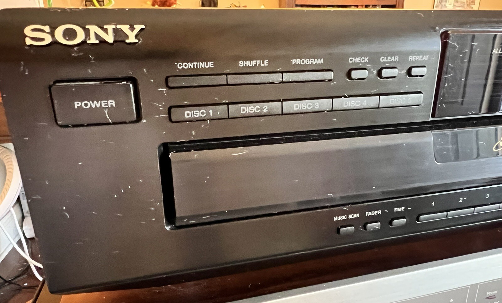 Sony Compact Disc Player 5 Disc CD Changer Carousel CDP-CE405 No Remote ...