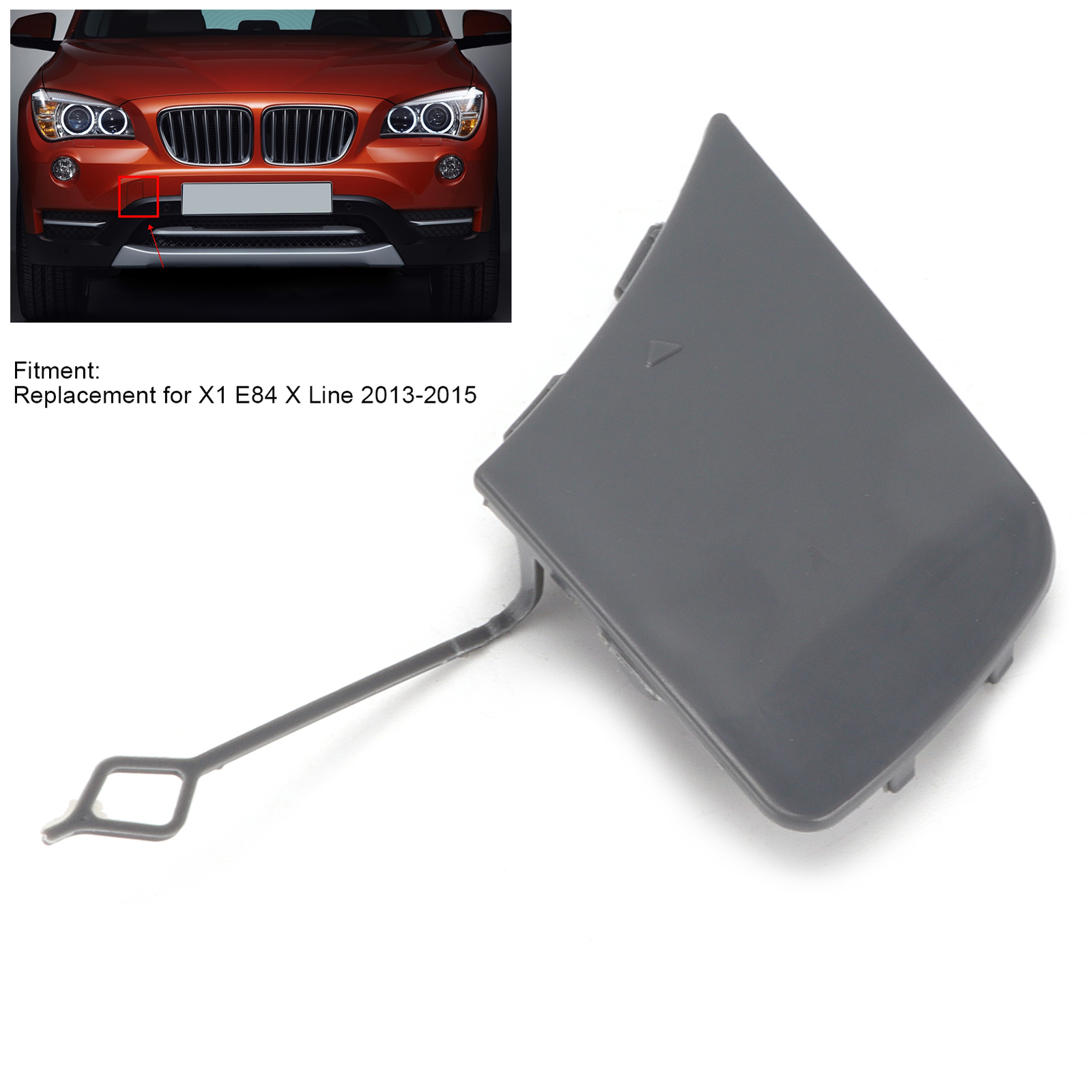 Front Bumper Tow Hook Cover 51117345034 ABS Cap For X1 E84 X Line 2013 ...