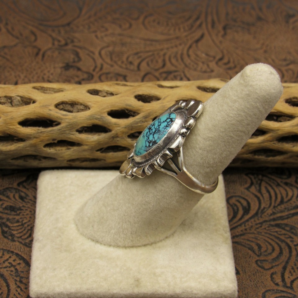 Sterling Silver and Turquoise Southwest Ring Size 7+ | eBay