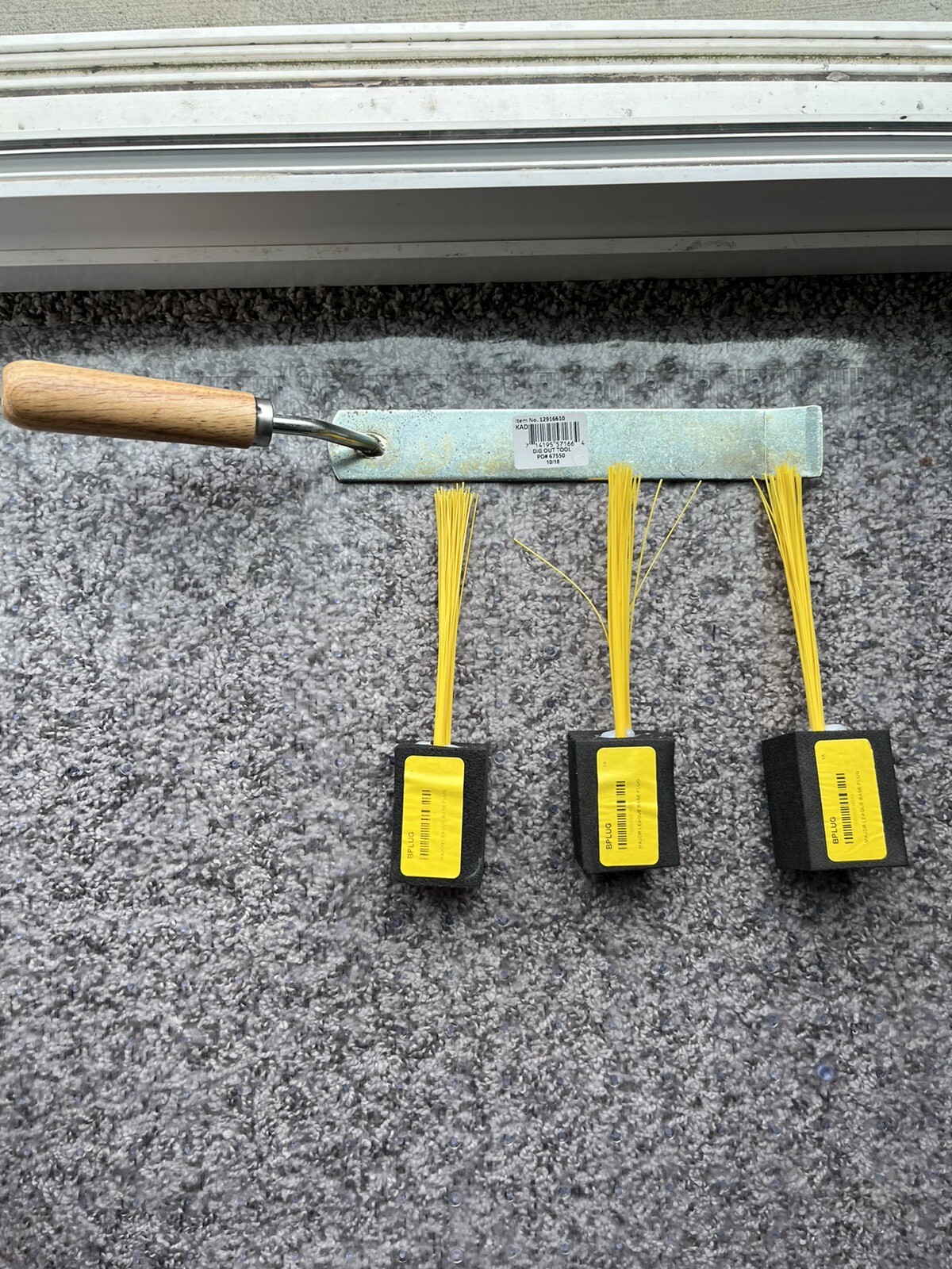 Set of 3 Base Anchor Plugs Baseball Softball And 1 Dig Out Tool Big ...