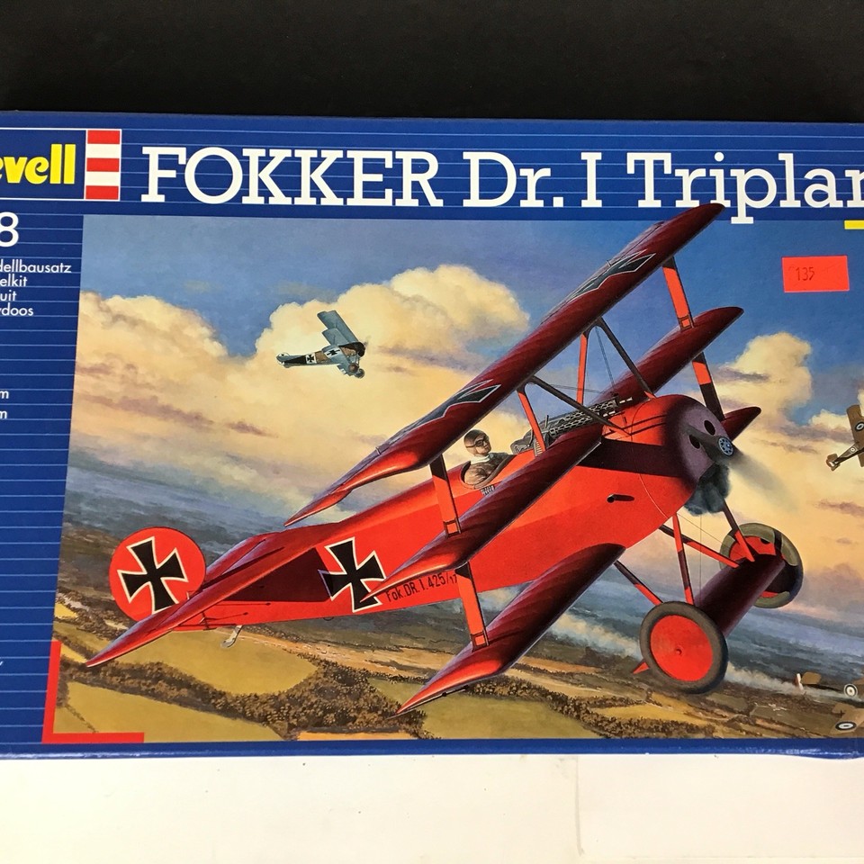 Fokker Dr.I Triplane Plane 1:48 REVELL Military Model Kit Open Box | eBay