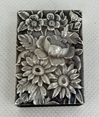 S KIRK & SON Repousse Floral #90F Sterling Silver MATCH BOX CASE HOLDER #3 | eBay