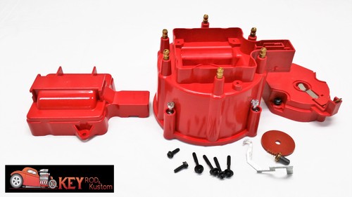 HEI red distributor cap & rotor set replacement V6 I6 6 cylinder Ford ...