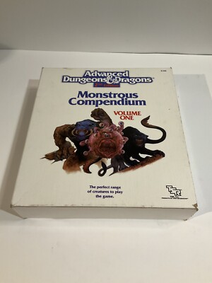 Advanced Dungeons And Dragons Monstrous Compendium Volume One 2102 TSR ...
