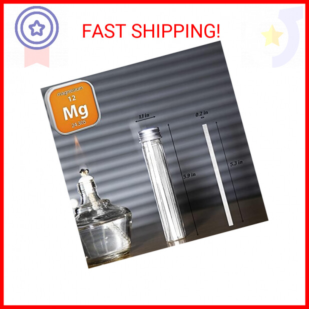 Magnesium Metal Ribbon Strip, Laboratory Science Chemicals, 100 pcs ...