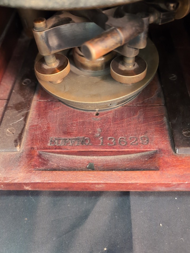 Antique Buff & Buff Engineer Surveyor Transit In Original Wooden Case ...