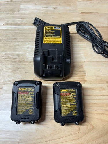 Dewalt DCB100 12 Volt Lithium Ion Battery Charger And 2 Batteries | eBay