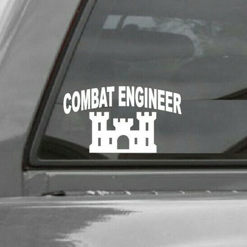 Combat Engineer Vinyl Window Decal Sticker | eBay