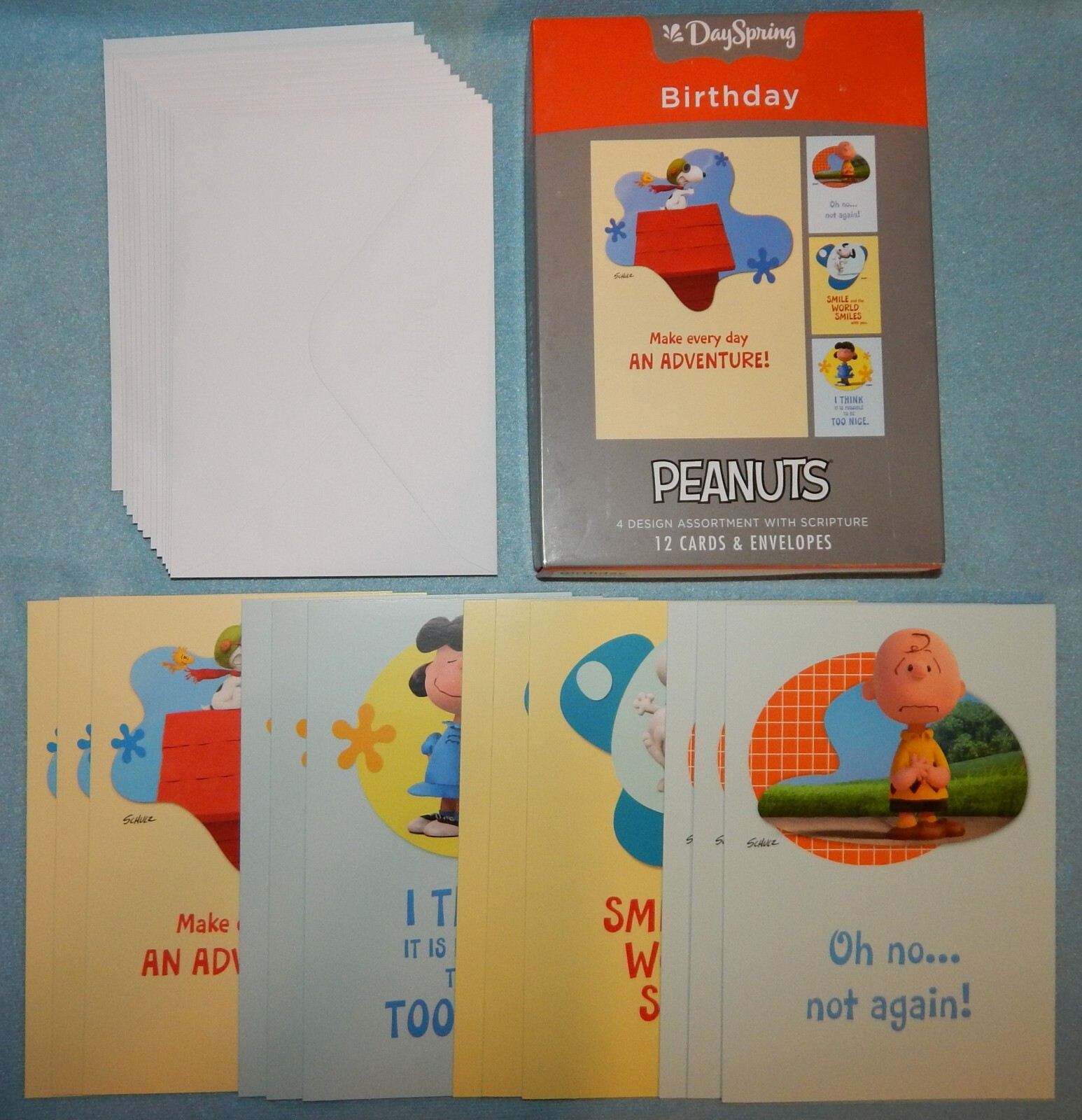 Box of 12 Birthday Cards Featuring the Peanuts {DaySpring 20347} - New ...